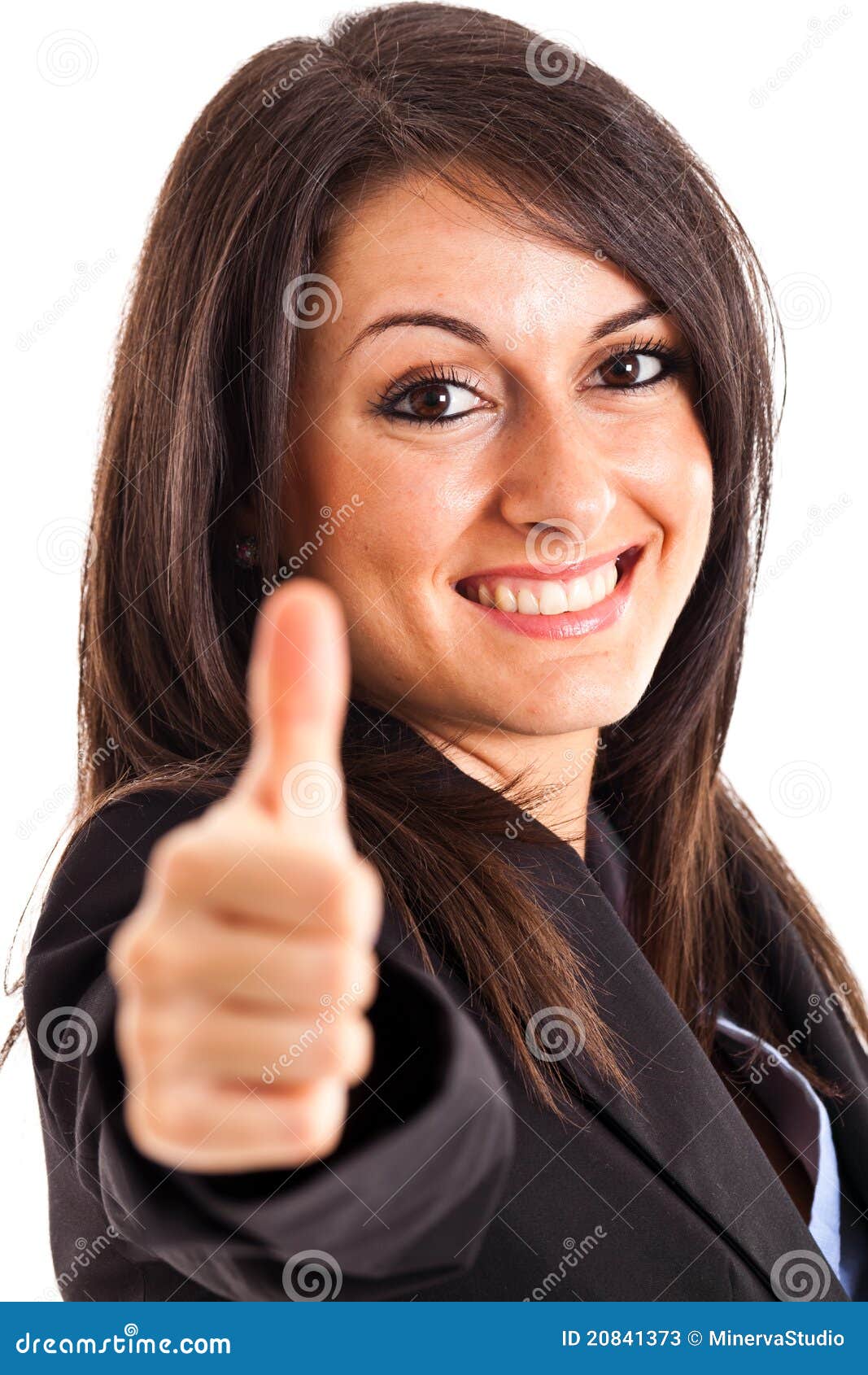 Woman thumbs up stock image. Image of expression, businesswoman - 20841373