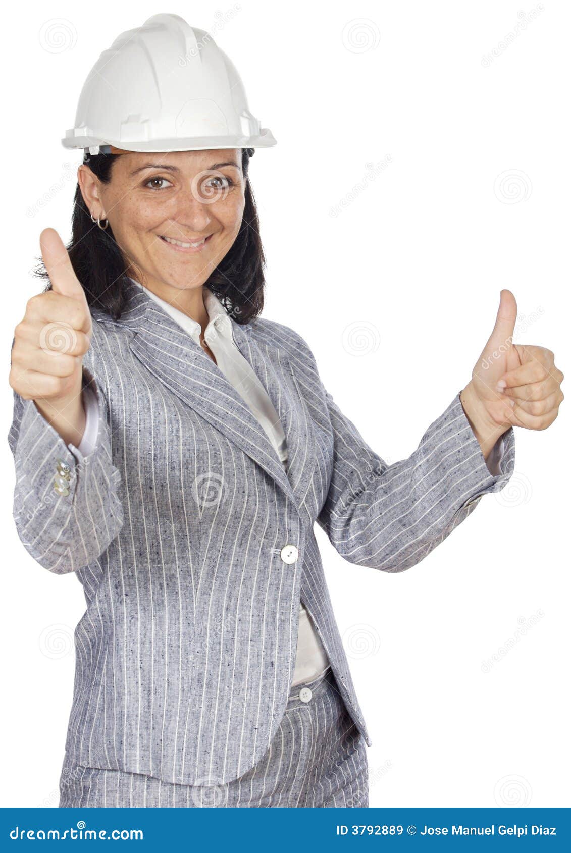 Woman with thumbs up stock image. Image of qualified, satisfaction ...