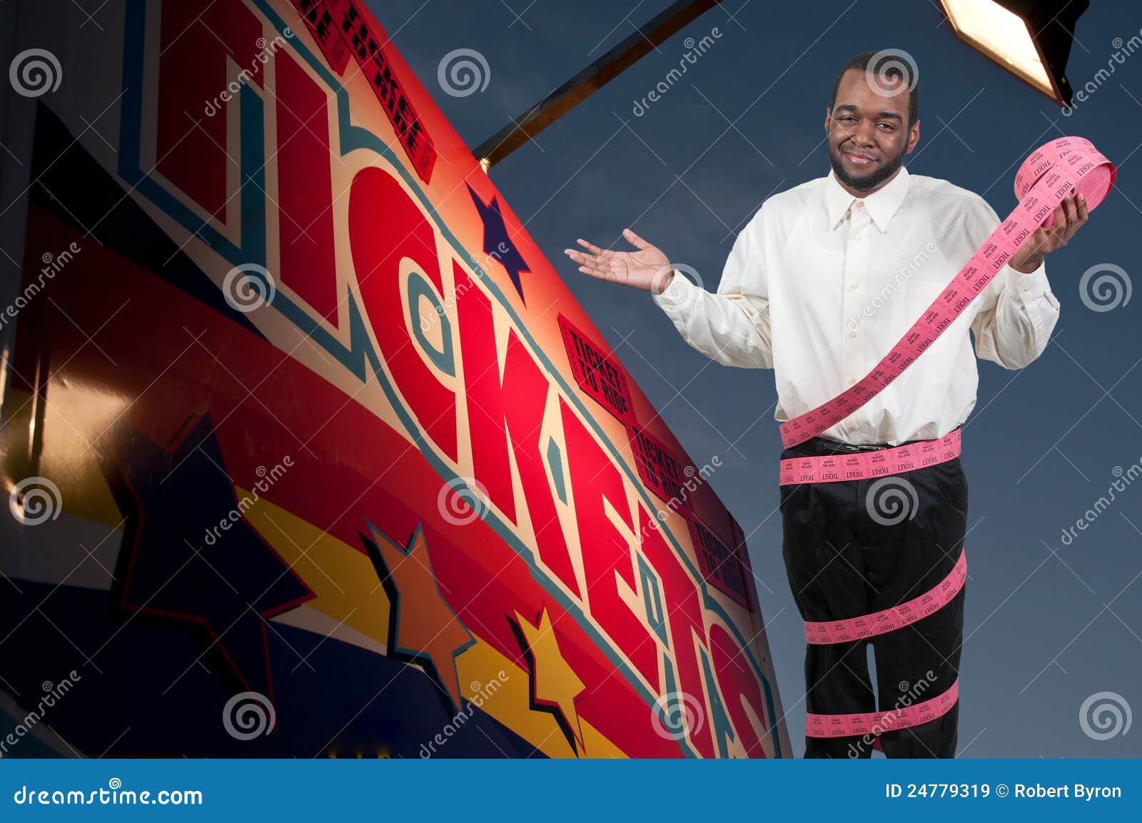 Woman Ticket Taker stock image. Image of fest, carousel - 24779319