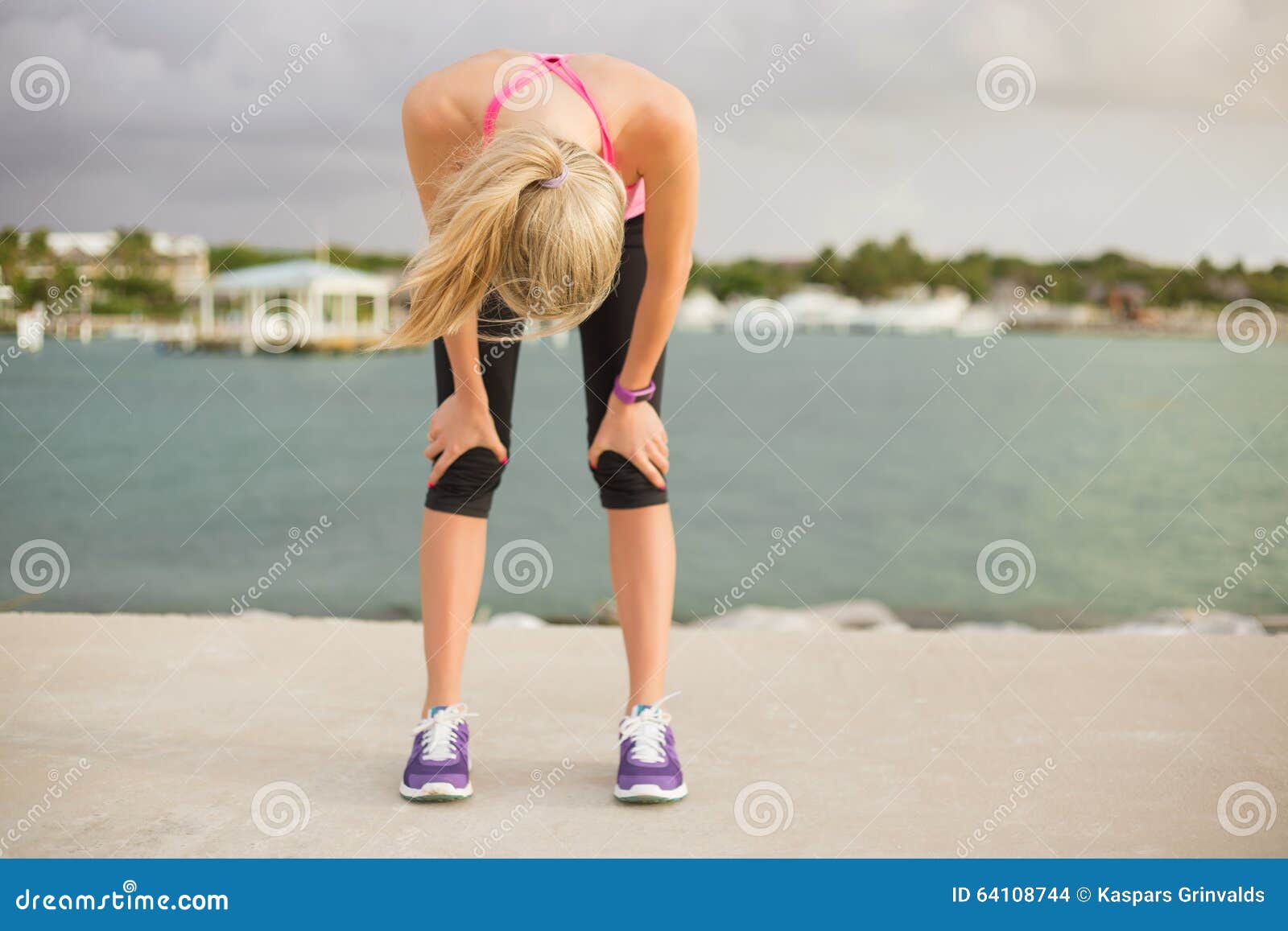 Woman Tired after Morning Exercise Stock Photo - Image of people, heat ...