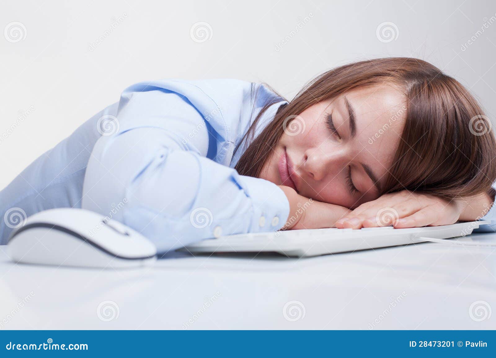 Woman tired at work stock image. Image of human, emotional - 28473201