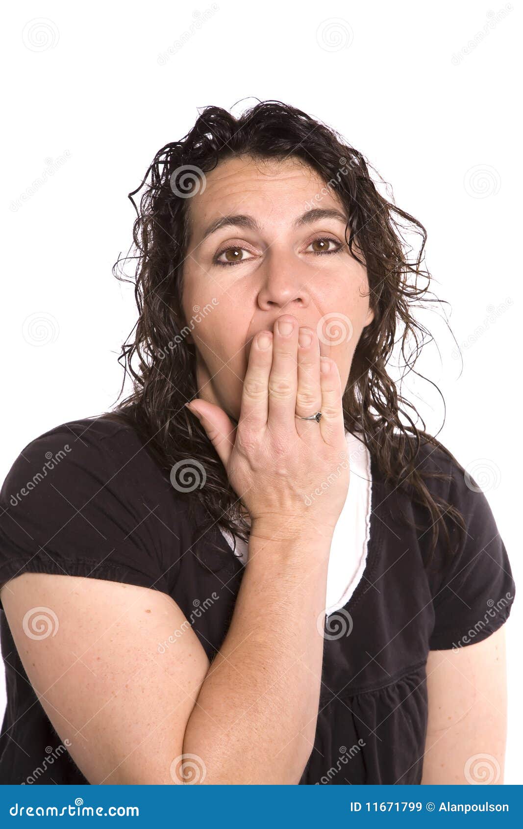Woman tired and yawning stock image. Image of healthy - 11671799