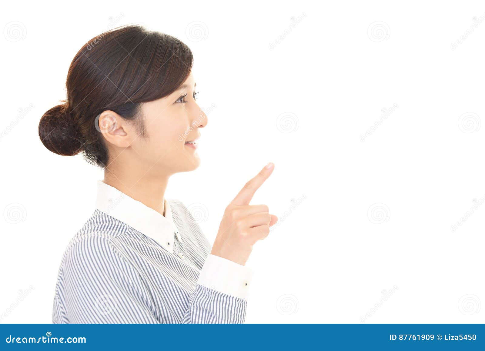 Woman To Point at Something Stock Image - Image of beautiful ...