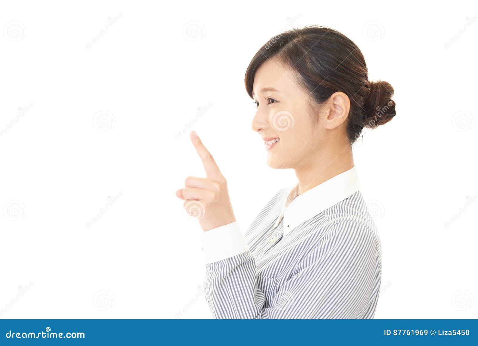 Woman To Point at Something Stock Image - Image of human, healthy: 87761969