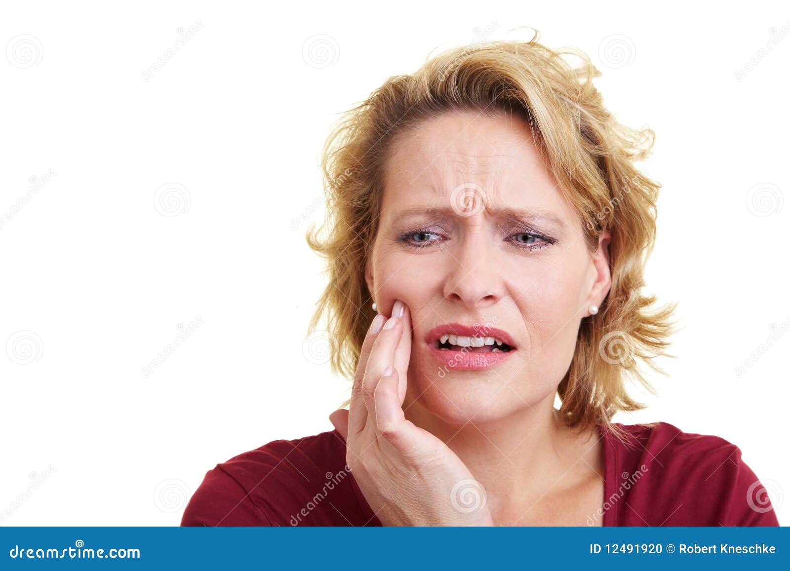 Woman with toothache stock photo. Image of hyperesthesia - 12491920