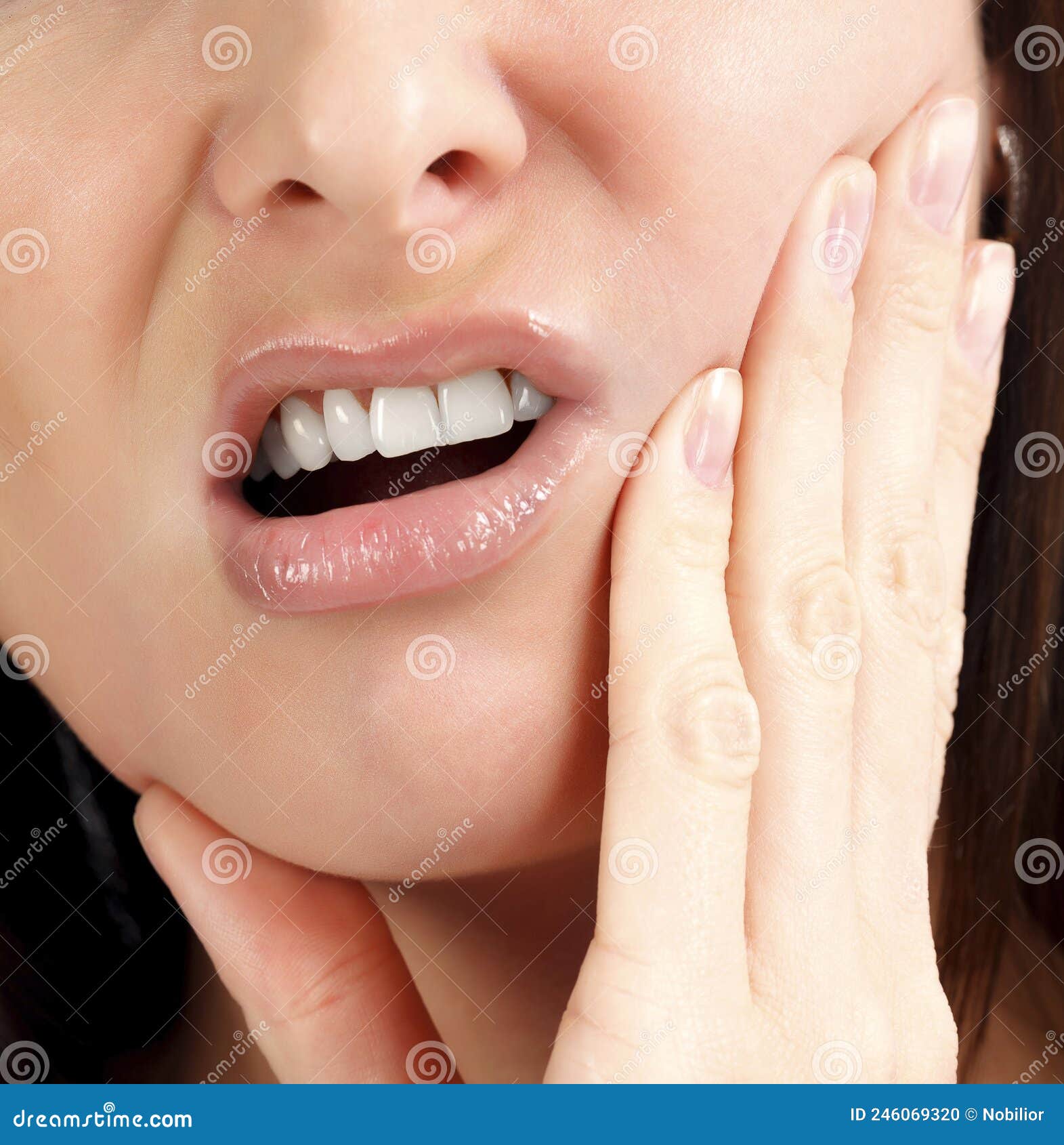 Woman with Toothache. Closeup Shot Stock Photo - Image of tooth, dental ...