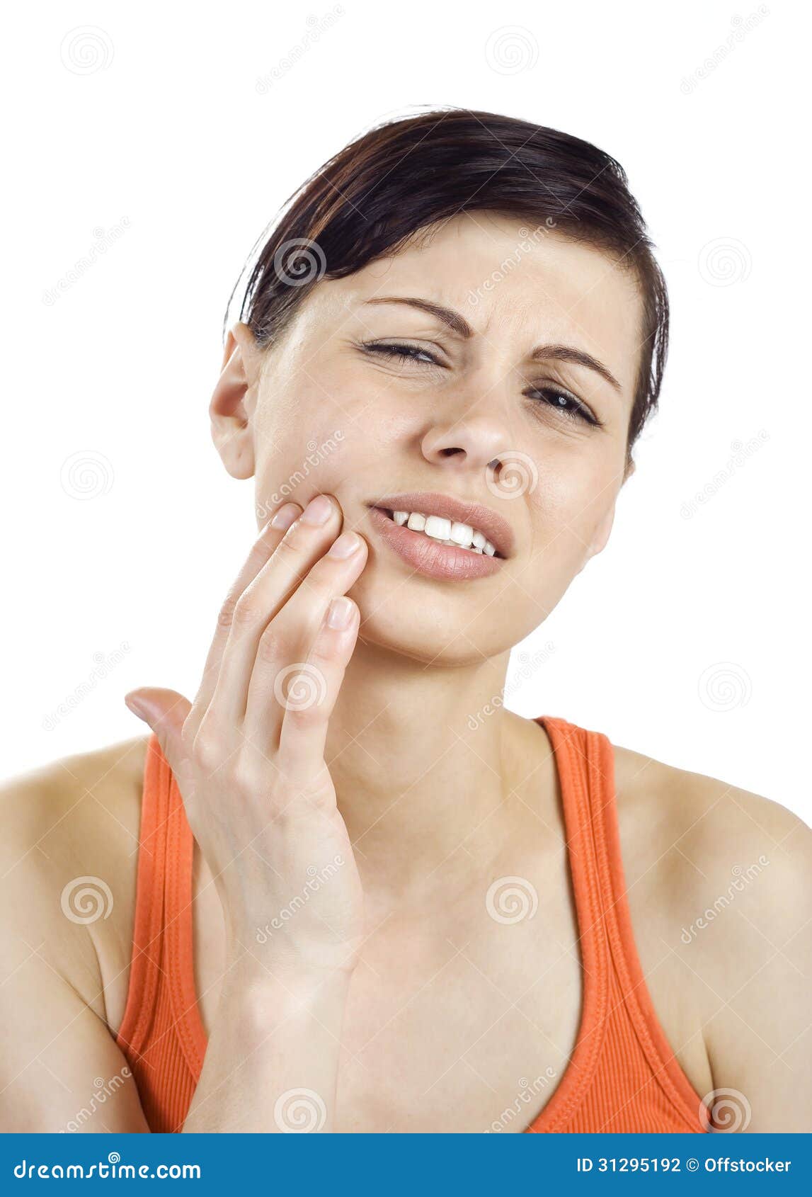 Woman with toothache stock photo. Image of medicine, illness - 31295192