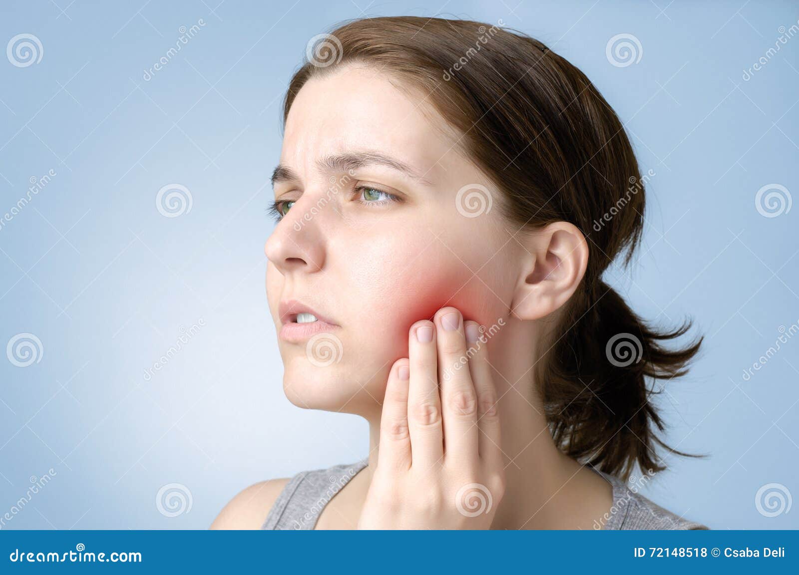 Woman with toothache stock photo. Image of healthcare - 72148518