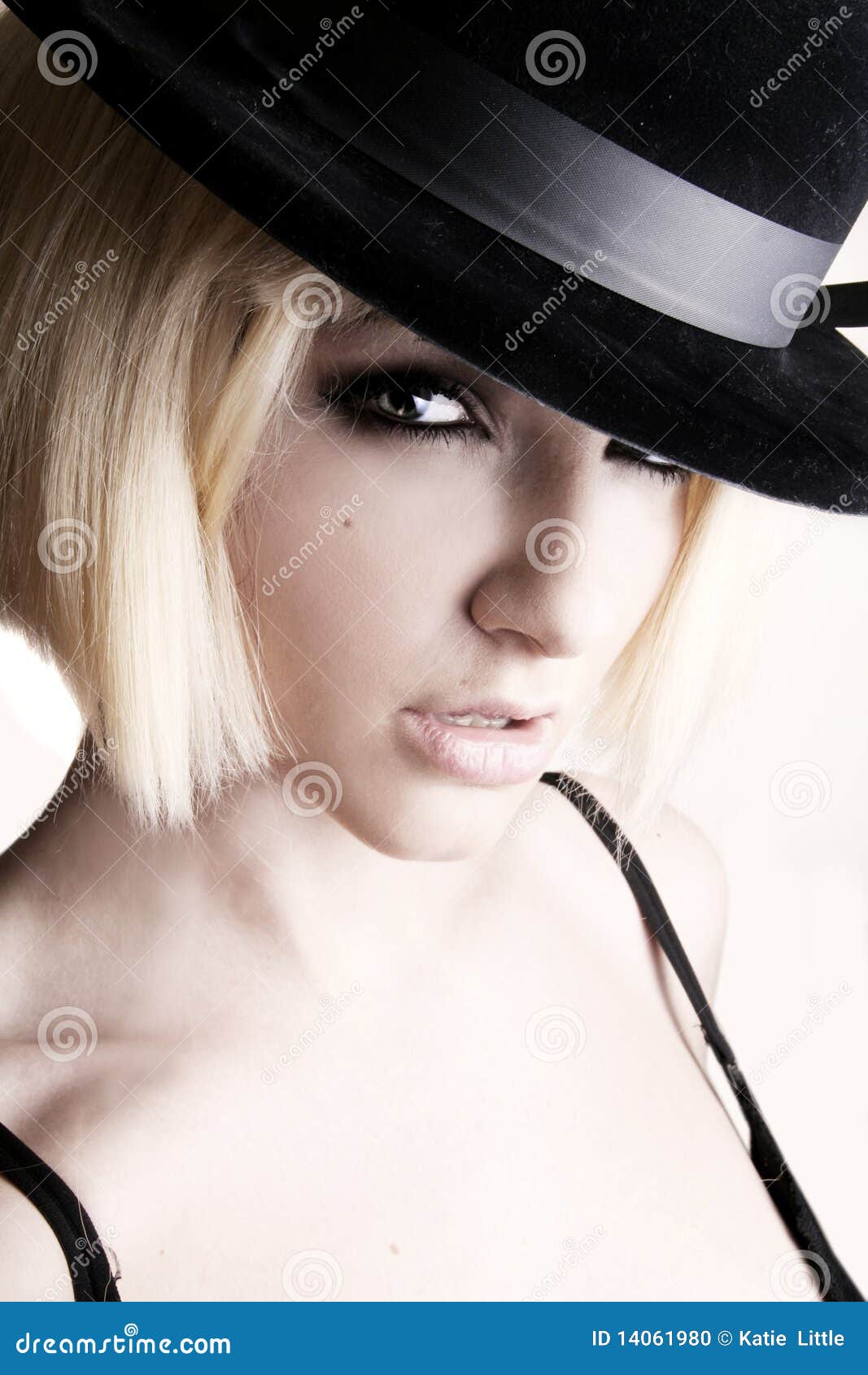 Woman in top hat stock photo. Image of beauty, adult - 14061980