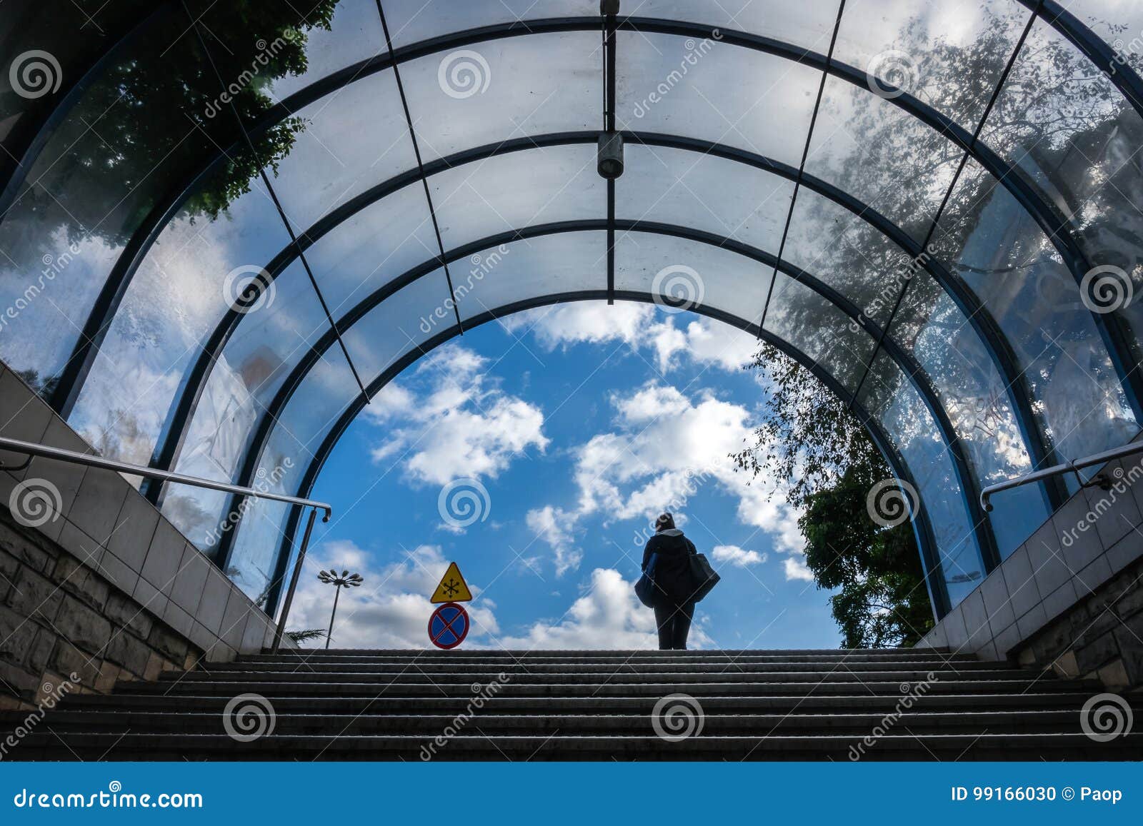 Pedestrian Underpass Exit in Bydgoszcz Editorial Image - Image of road ...