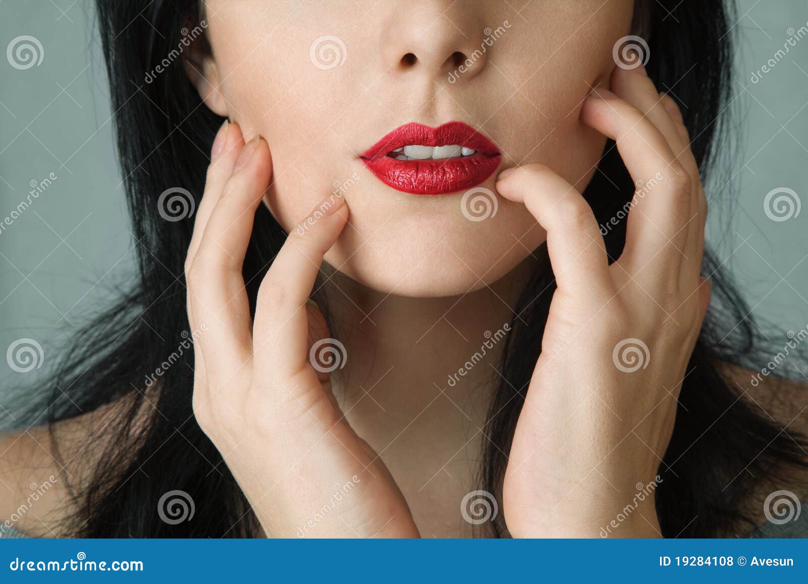 Woman touching cheek stock photo. Image of touch, female - 19284108