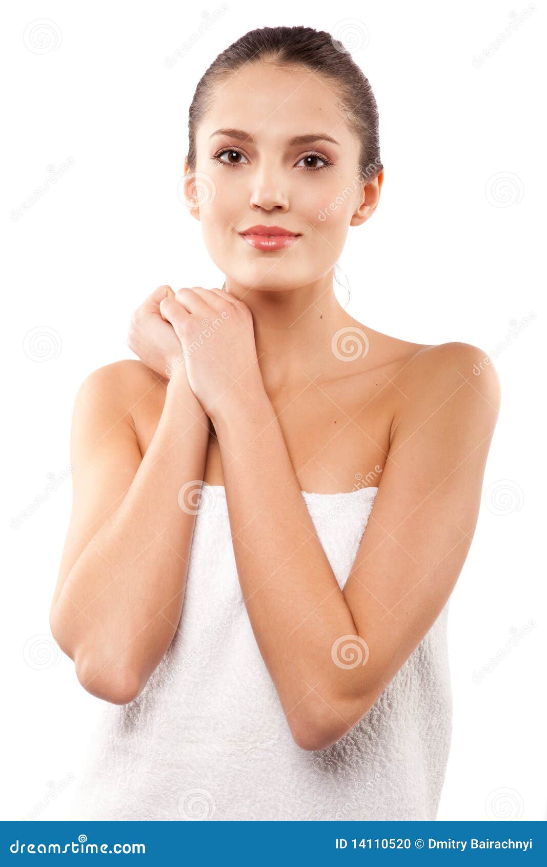 Woman in towel stock photo. Image of relaxation, towel - 14110520