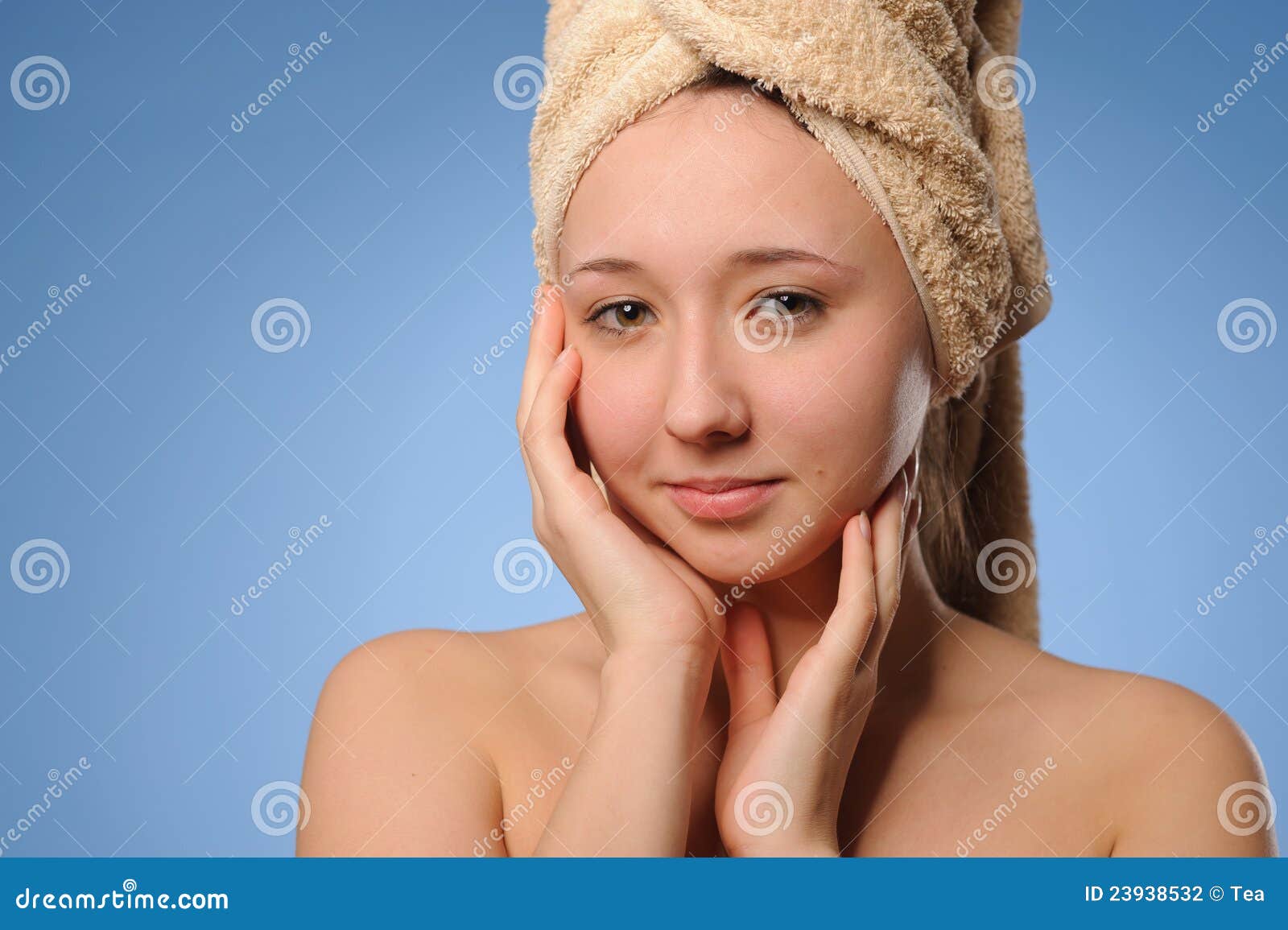 Woman with a towel stock photo. Image of body, attractive - 23938532