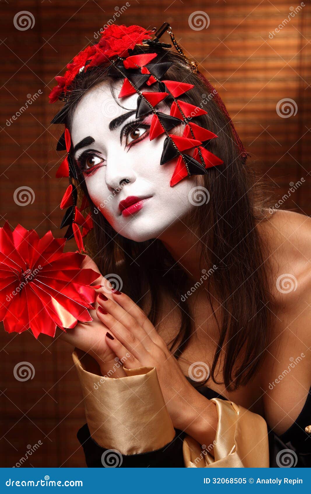Woman in Traditional Eastern Costume Stock Image - Image of adornment ...