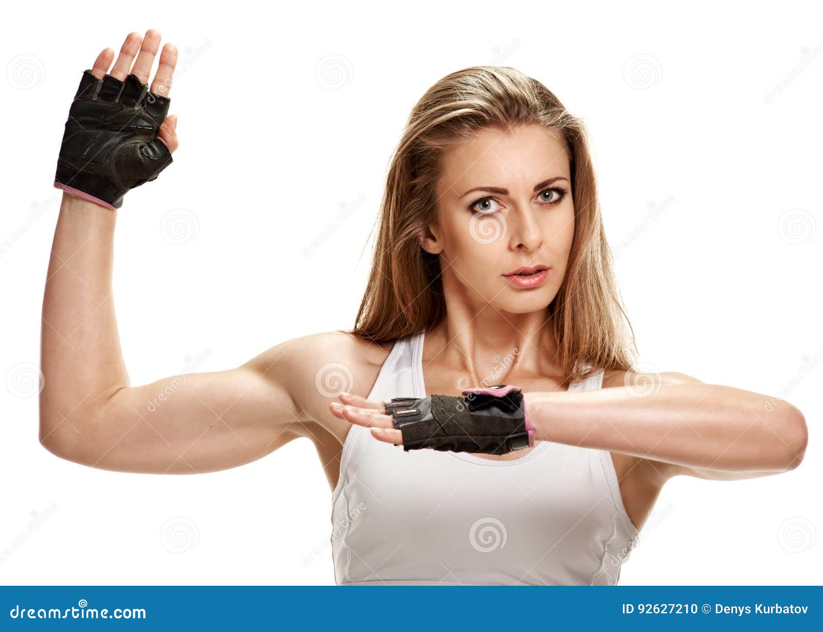 Woman training hands stock photo. Image of girl, hands - 92627210
