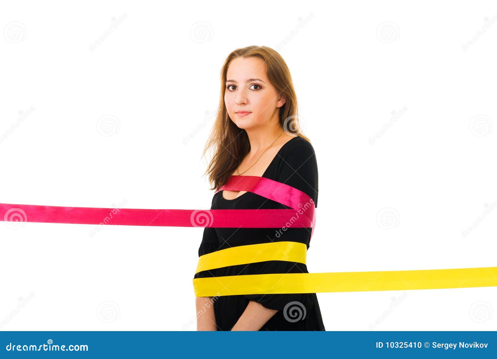 Woman trapped in beauty stock photo. Image of knot, concept - 10325410