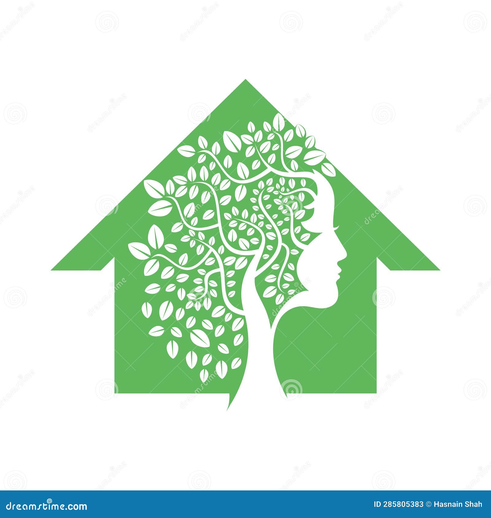 Woman Tree Template Design stock vector. Illustration of business ...