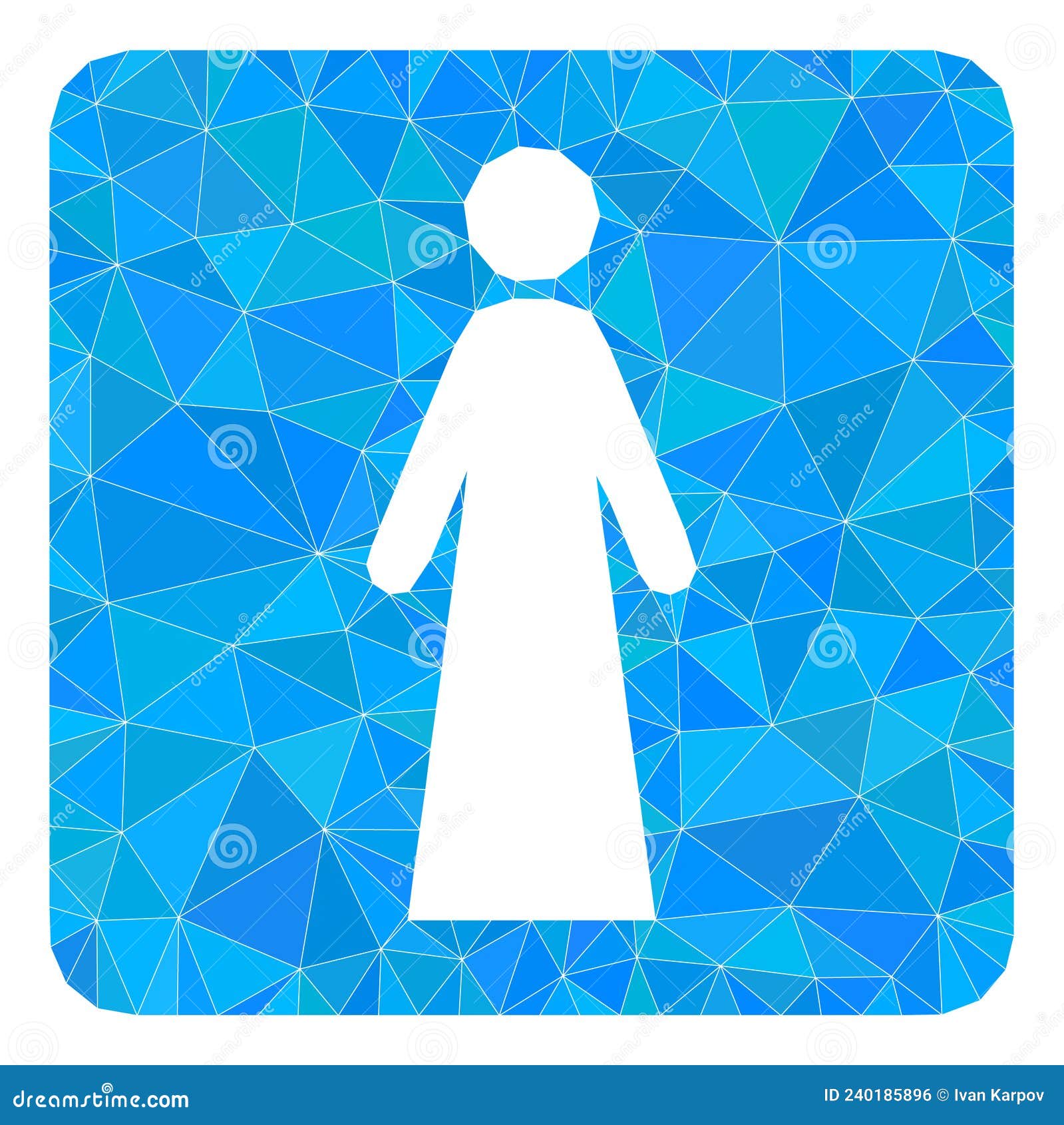 Woman Triangle Icon. Female Sign For Restroom. Girl WC Pictogram For ...
