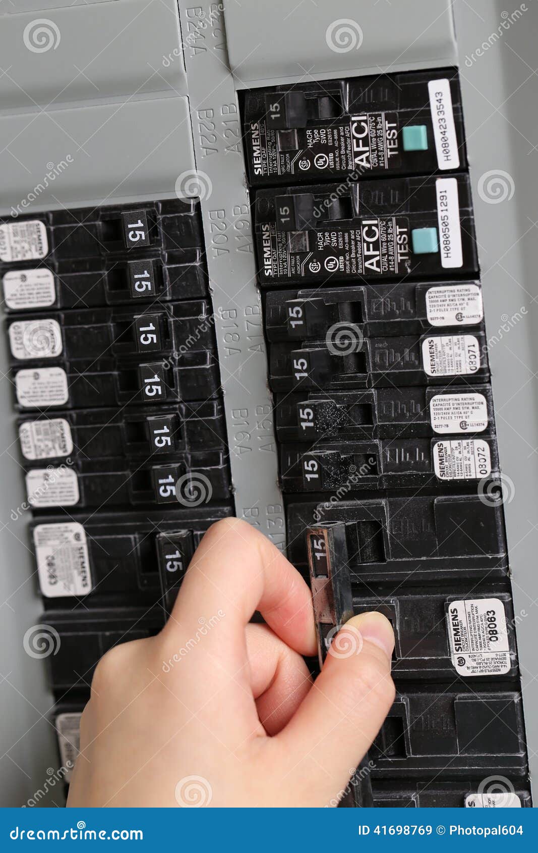 Woman Turning Off the Light-switch in the Hall Editorial Stock Image ...