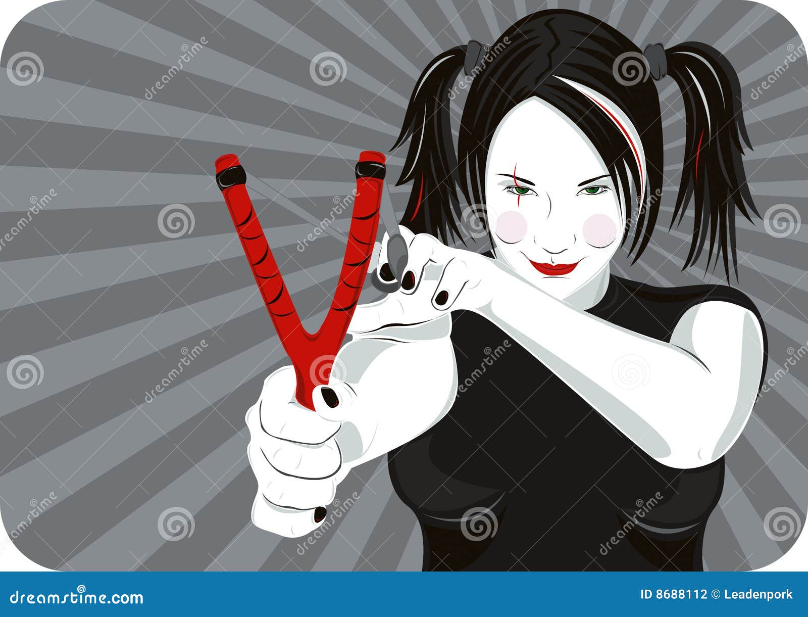 Woman with tweaker stock vector. Illustration of beauty - 8688112