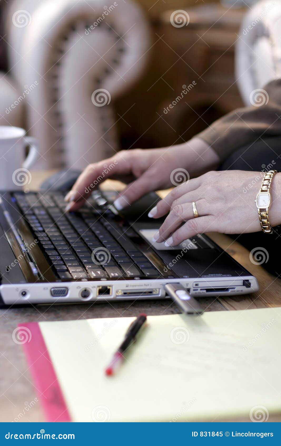 Woman Typing Laptop Close-up Stock Image - Image of notebook, hands: 831845