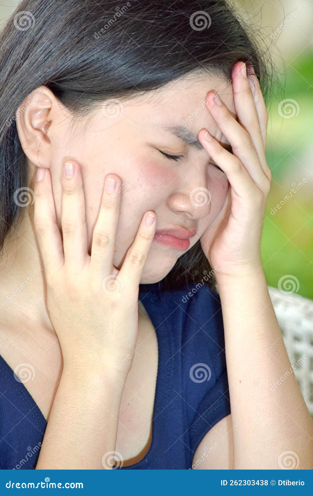 A Woman Under Stress stock photo. Image of emotion, anxiety - 262303438