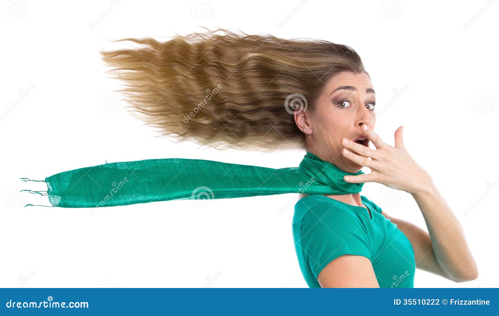Woman under time pressure stock photo. Image of commercial - 35510222