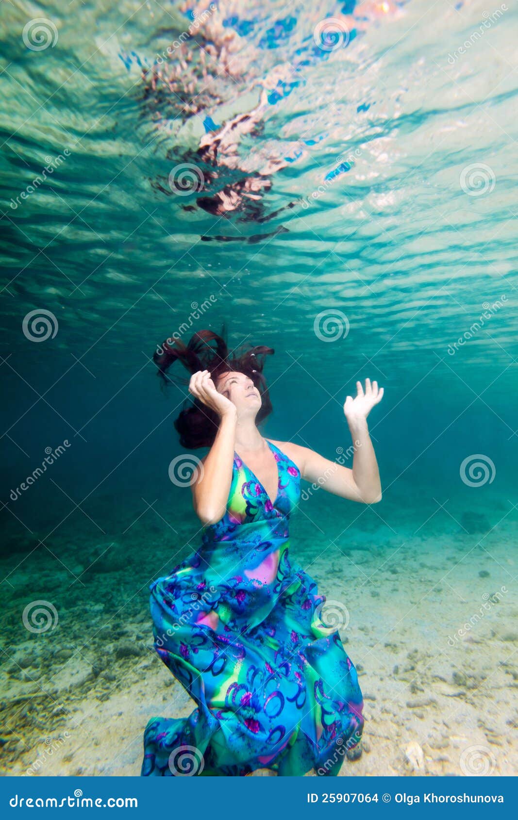 Woman underwater stock photo. Image of female, sensuality - 25907064