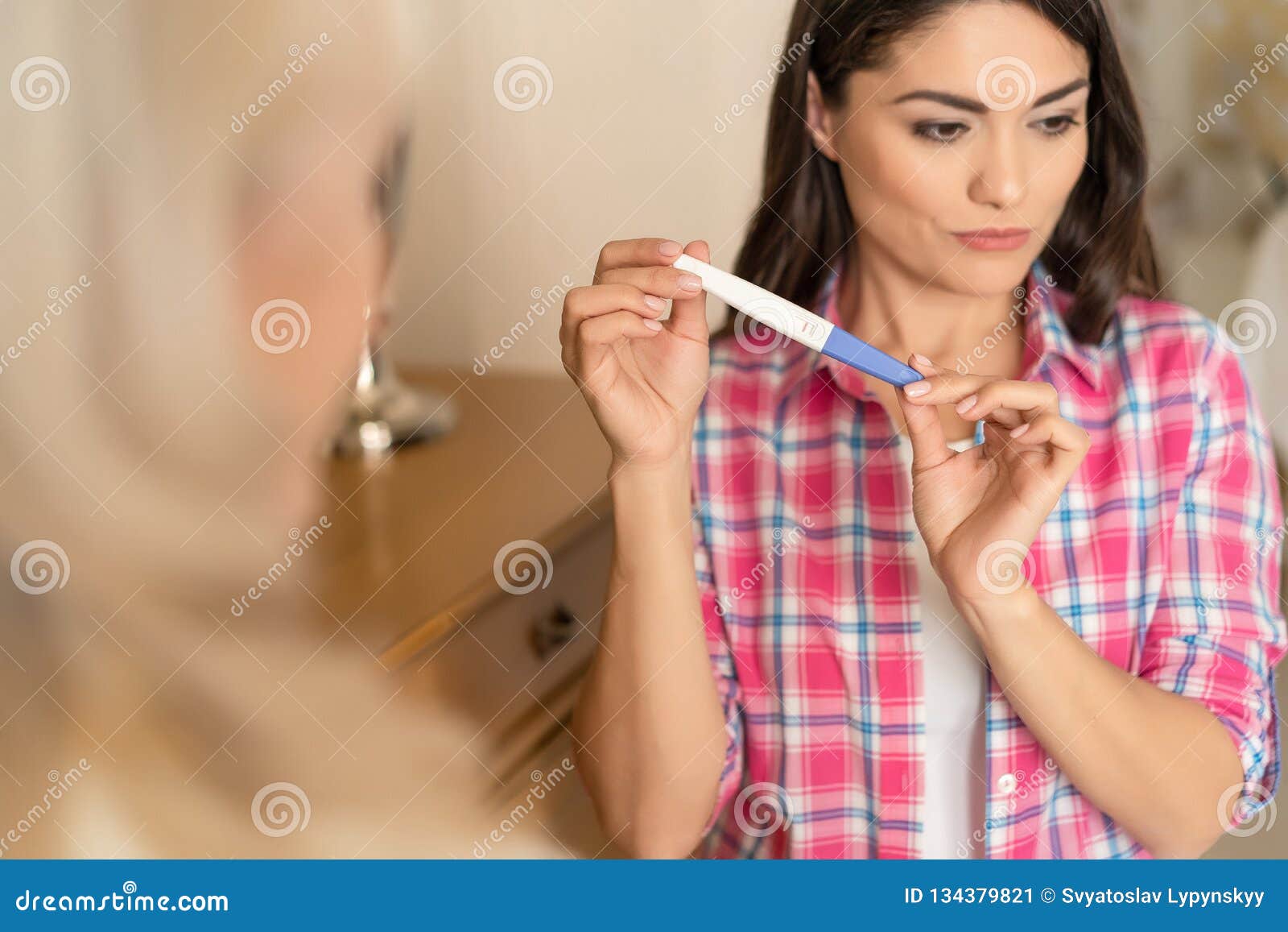 Woman Upset with Her Pregnancy Test Results Stock Image - Image of ... Woman Upset with Her Pregnancy Test Results Stock Image - Image of ...
