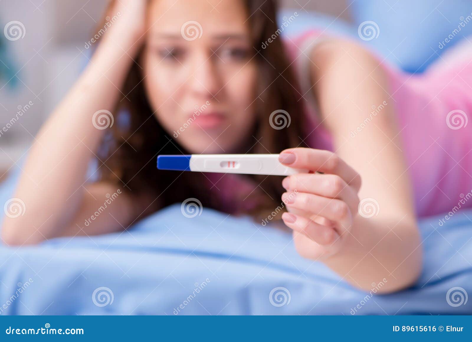 The Woman Upset with Pregnancy Test Results Stock Photo - Image of ... The Woman Upset with Pregnancy Test Results Stock Photo - Image of ...