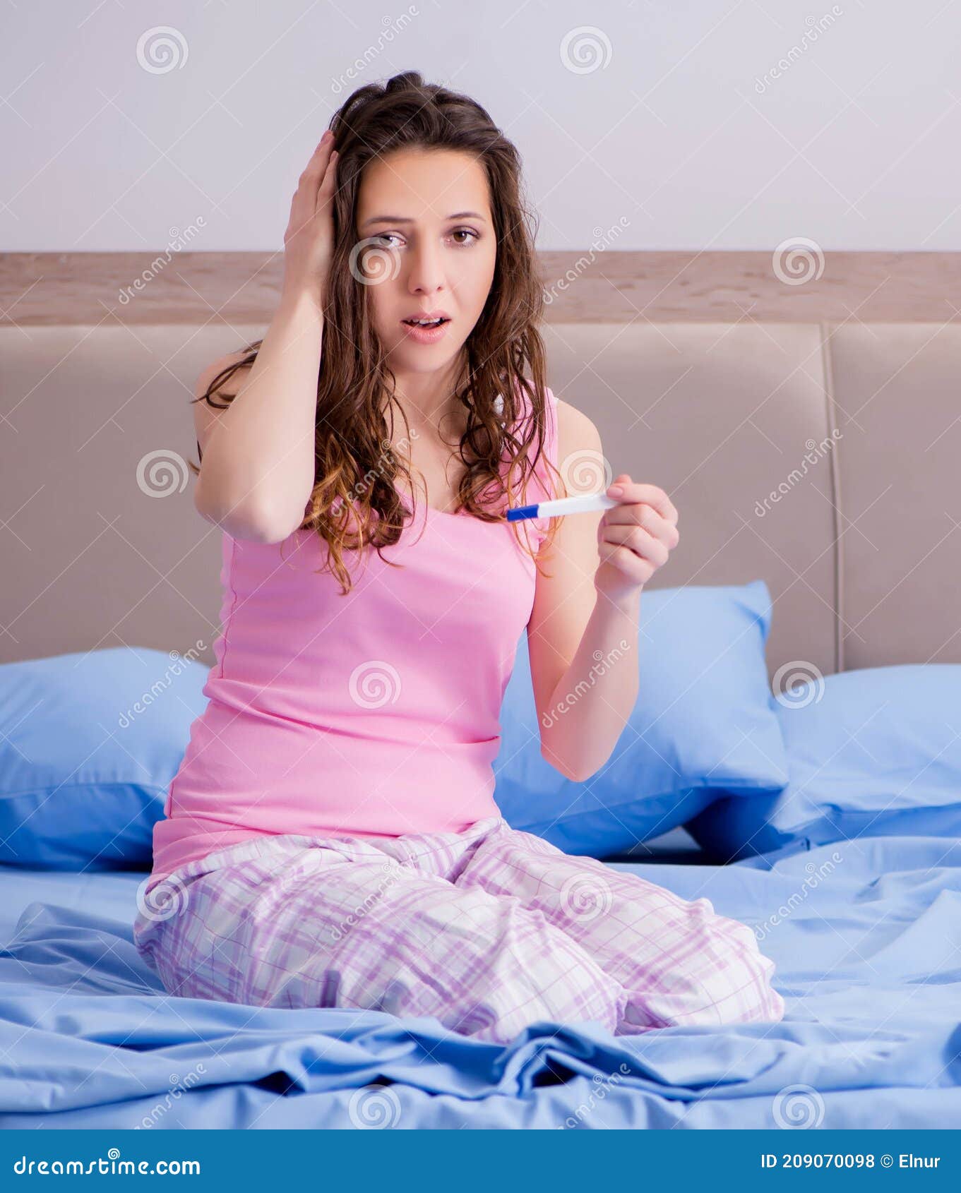 Woman Upset with Pregnancy Test Results Stock Photo - Image of ... Woman Upset with Pregnancy Test Results Stock Photo - Image of ...