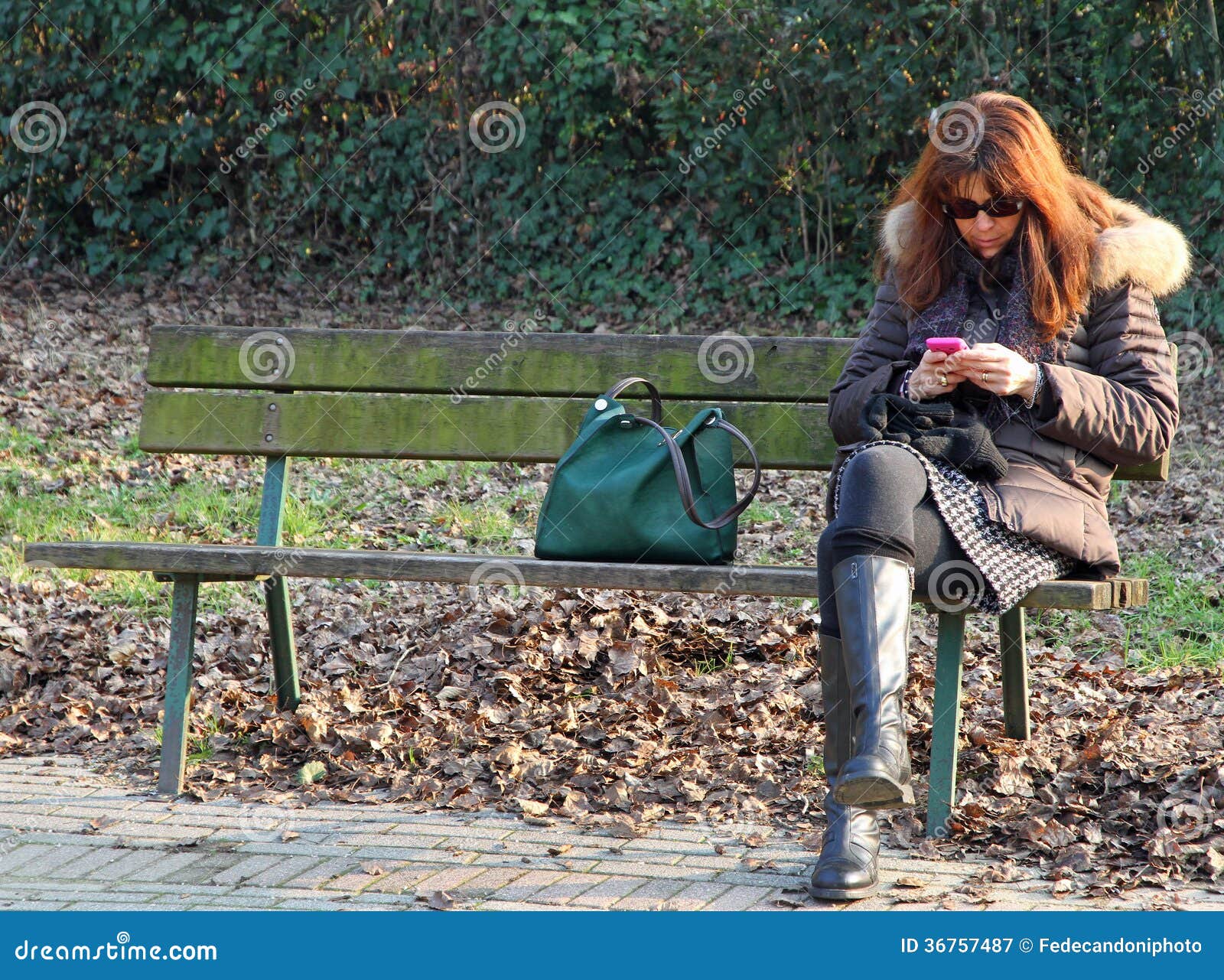 Woman Use Your Mobile Phone Stock Image - Image of beautiful, phone ...