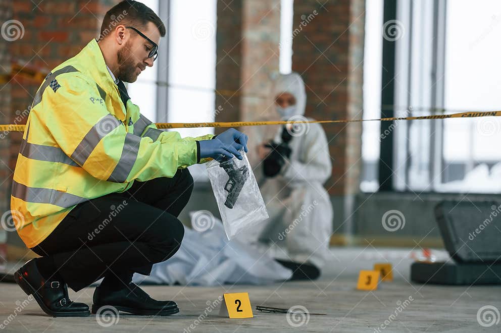 Woman Is Using Camera Making Photos Detectives Are Collecting