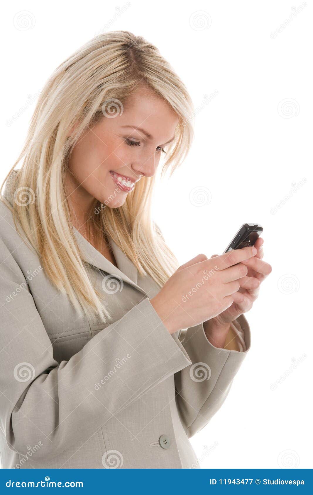 Woman using cell phone stock image. Image of businesswomen - 11943477