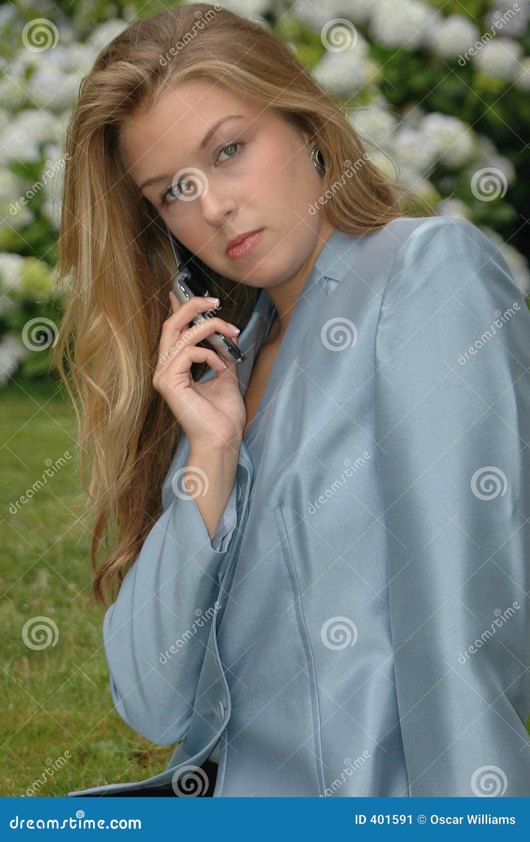 Woman using cell phone stock image. Image of telephone - 401591