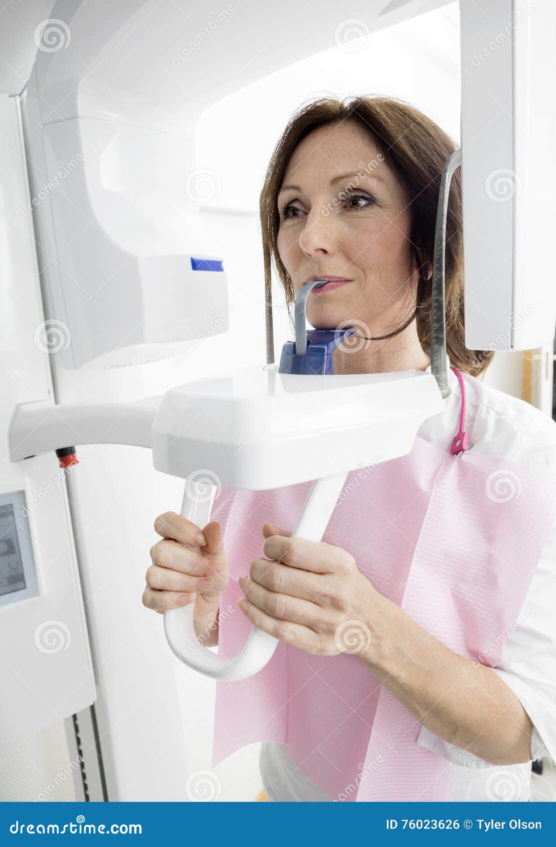 Woman Using Digital Panoramic Xray Machine Stock Photo - Image of ...
