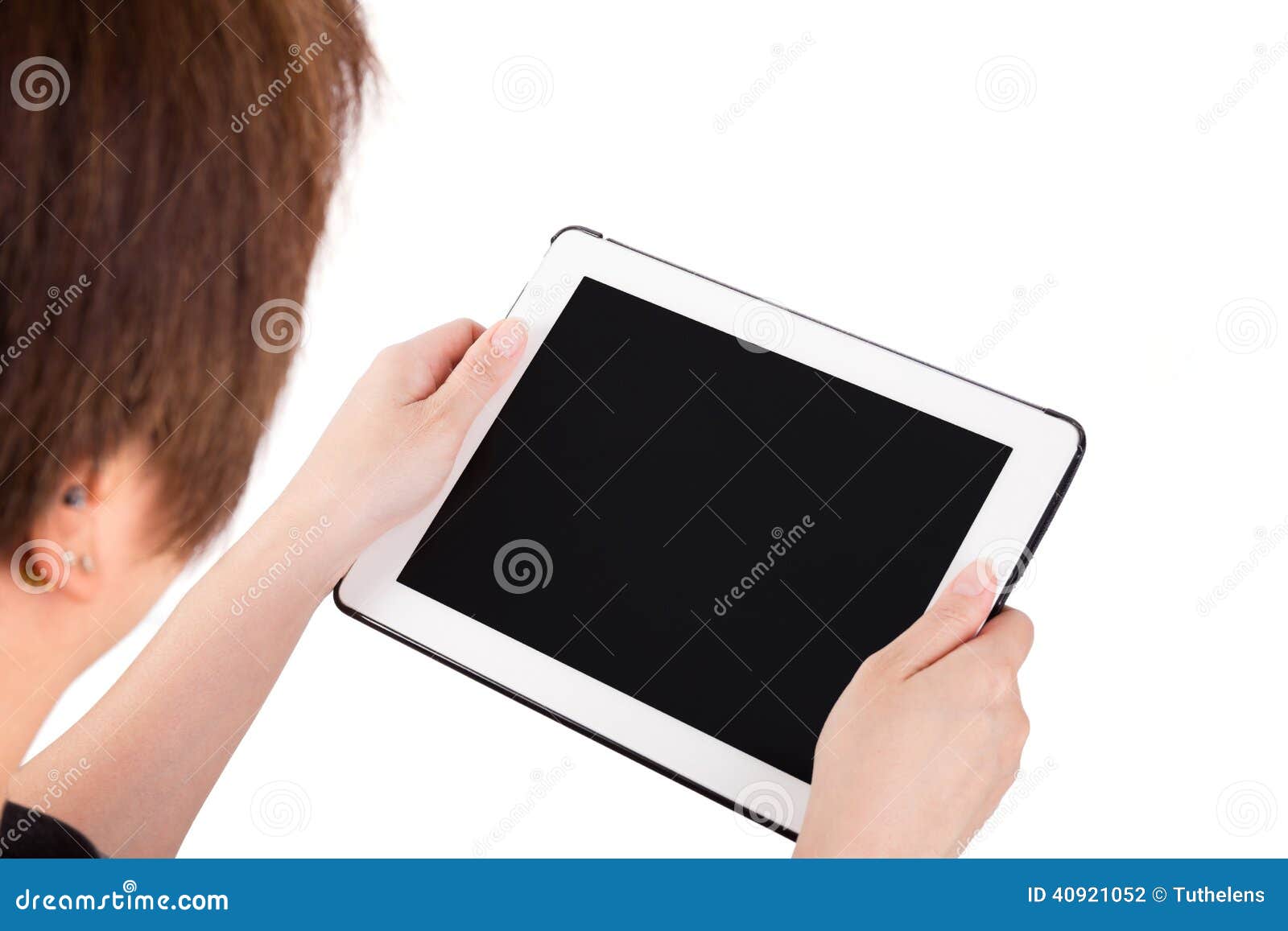 Woman Using Digital Tablet Computer PC Stock Photo - Image of chinese ...