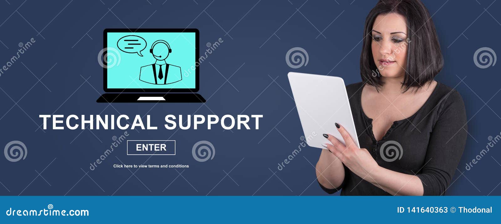 Concept of Technical Support Stock Image - Image of concept, online ...