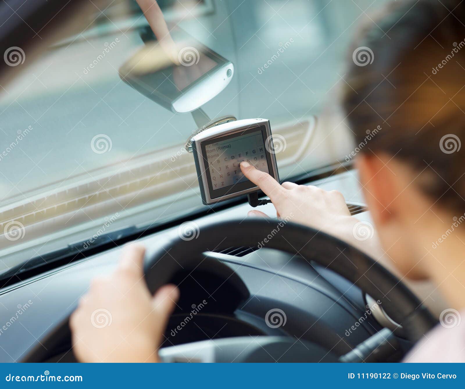 Woman Using Global Positioning System Stock Photo - Image of adults ...
