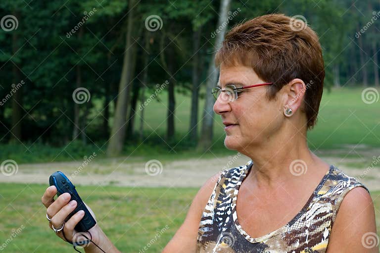 Woman using gps - 1 stock image. Image of trip, positioning - 1073595