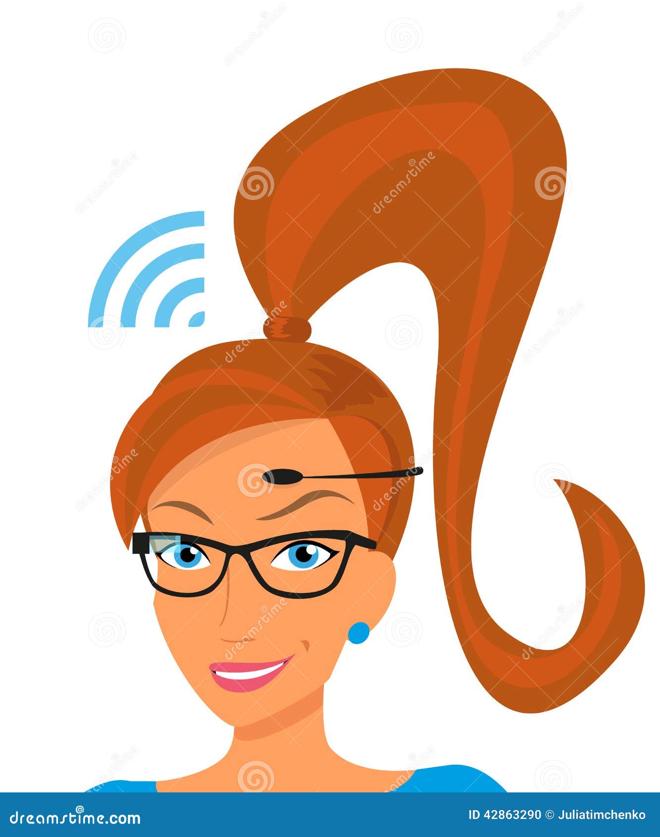 Head-Mounted Display Vector Illustration | CartoonDealer.com #54884228