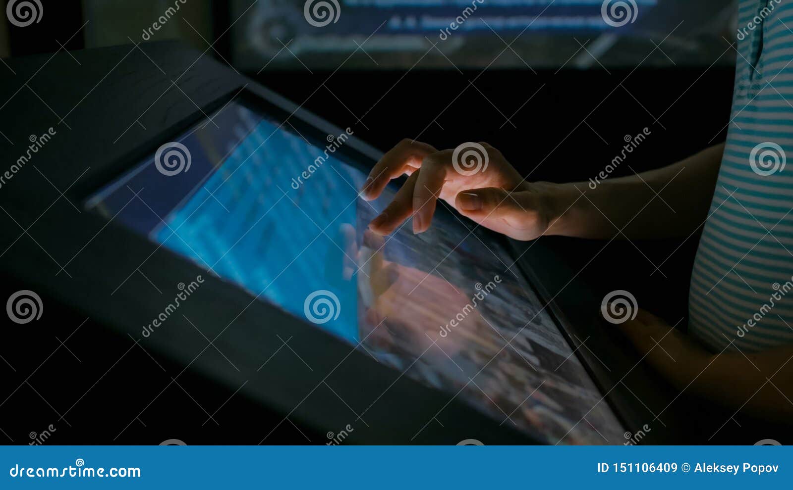 Woman Using Interactive Touchscreen Display Stock Image - Image of ... Woman Using Interactive Touchscreen Display Stock Image - Image of ...