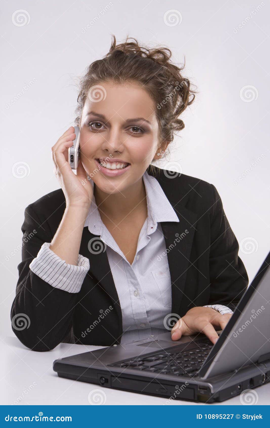 Woman Using a Laptop Computer Stock Image - Image of laptop, lifestyle ...