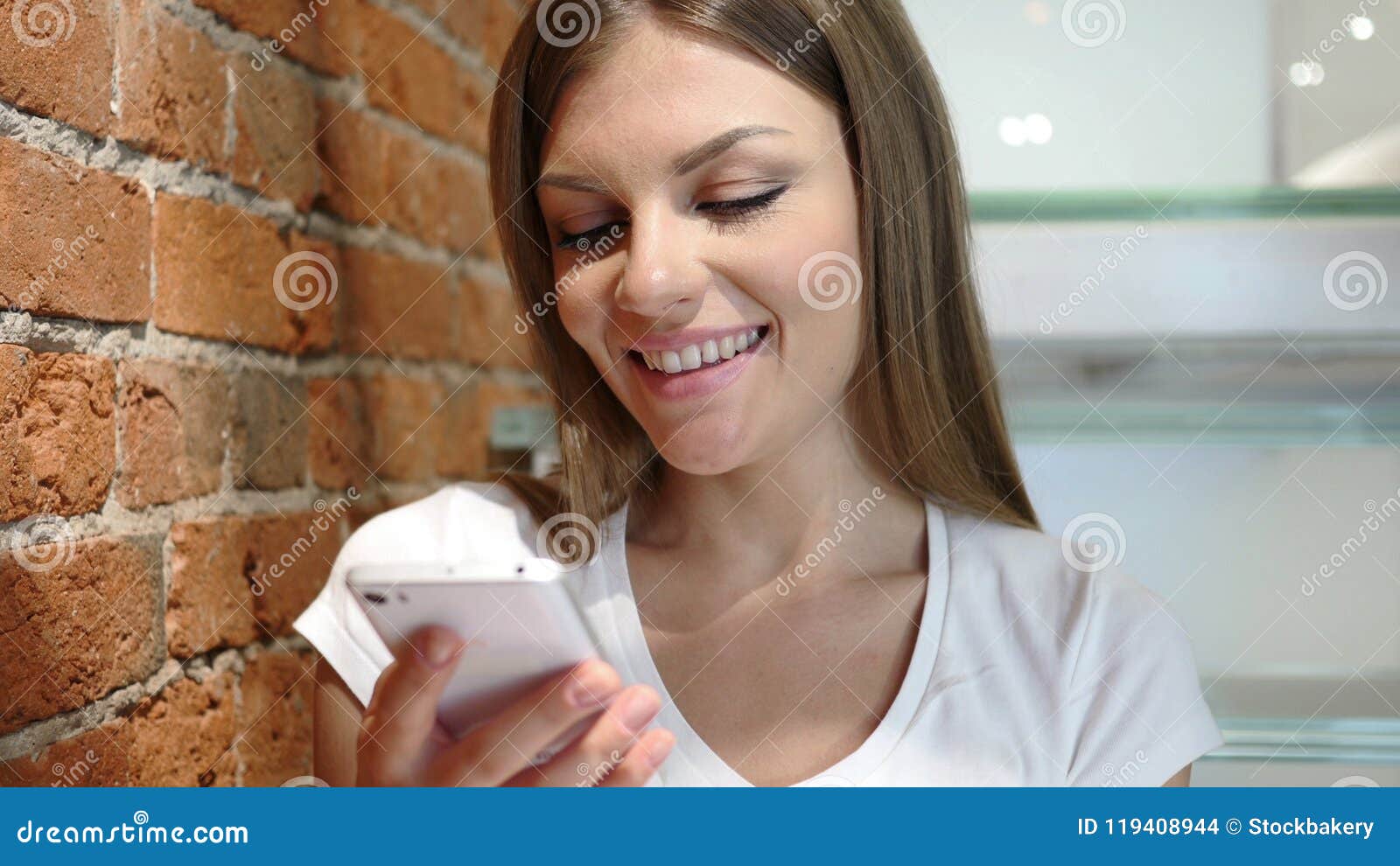 Woman Using Mobile Phone for Browsing Internet Stock Photo - Image of ... Woman Using Mobile Phone for Browsing Internet Stock Photo - Image of ...