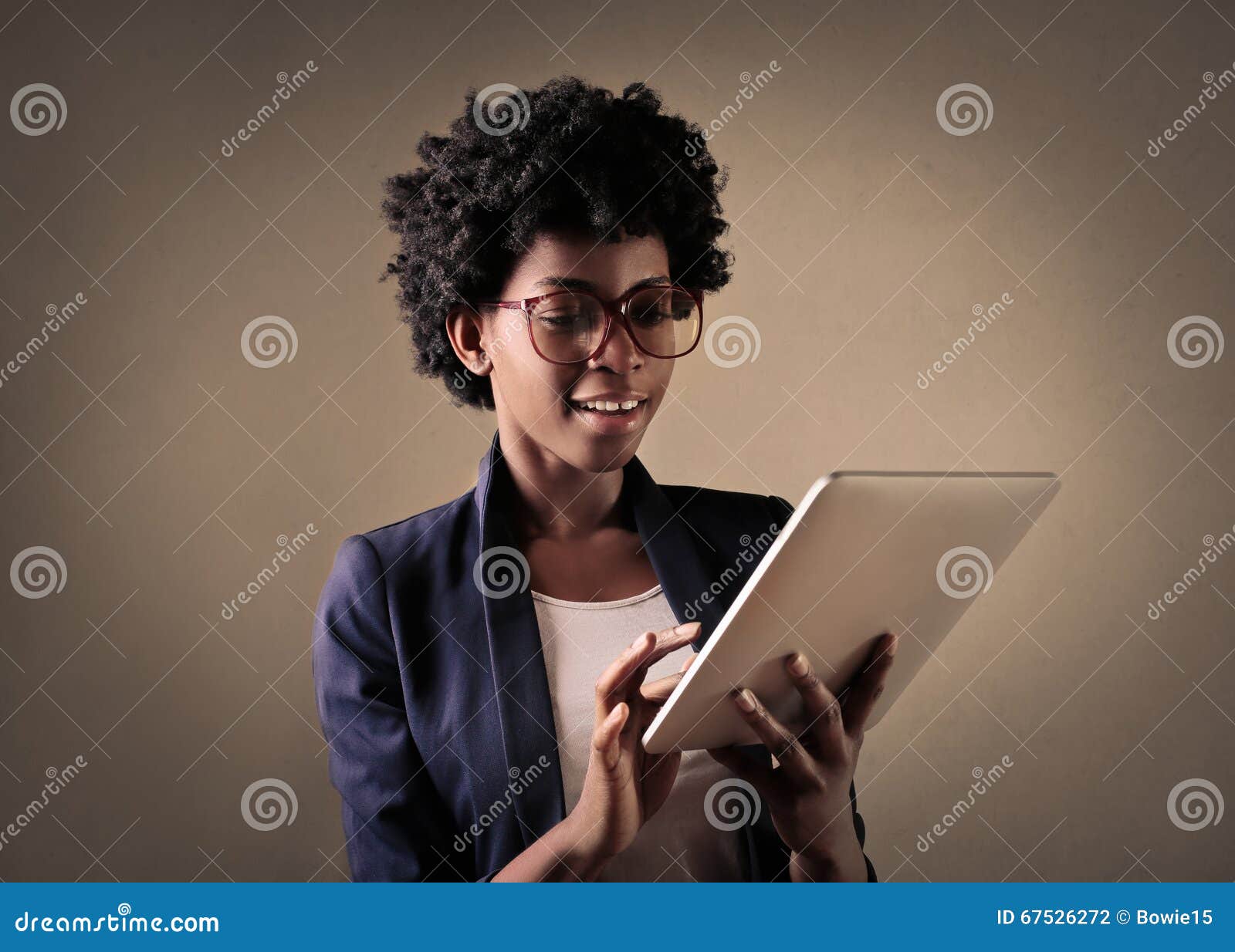 Woman using tablet stock photo. Image of businesswoman - 67526272