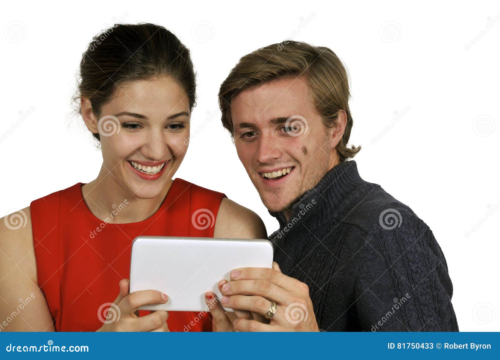 Woman Using Tablet stock image. Image of portable, reader - 81750433