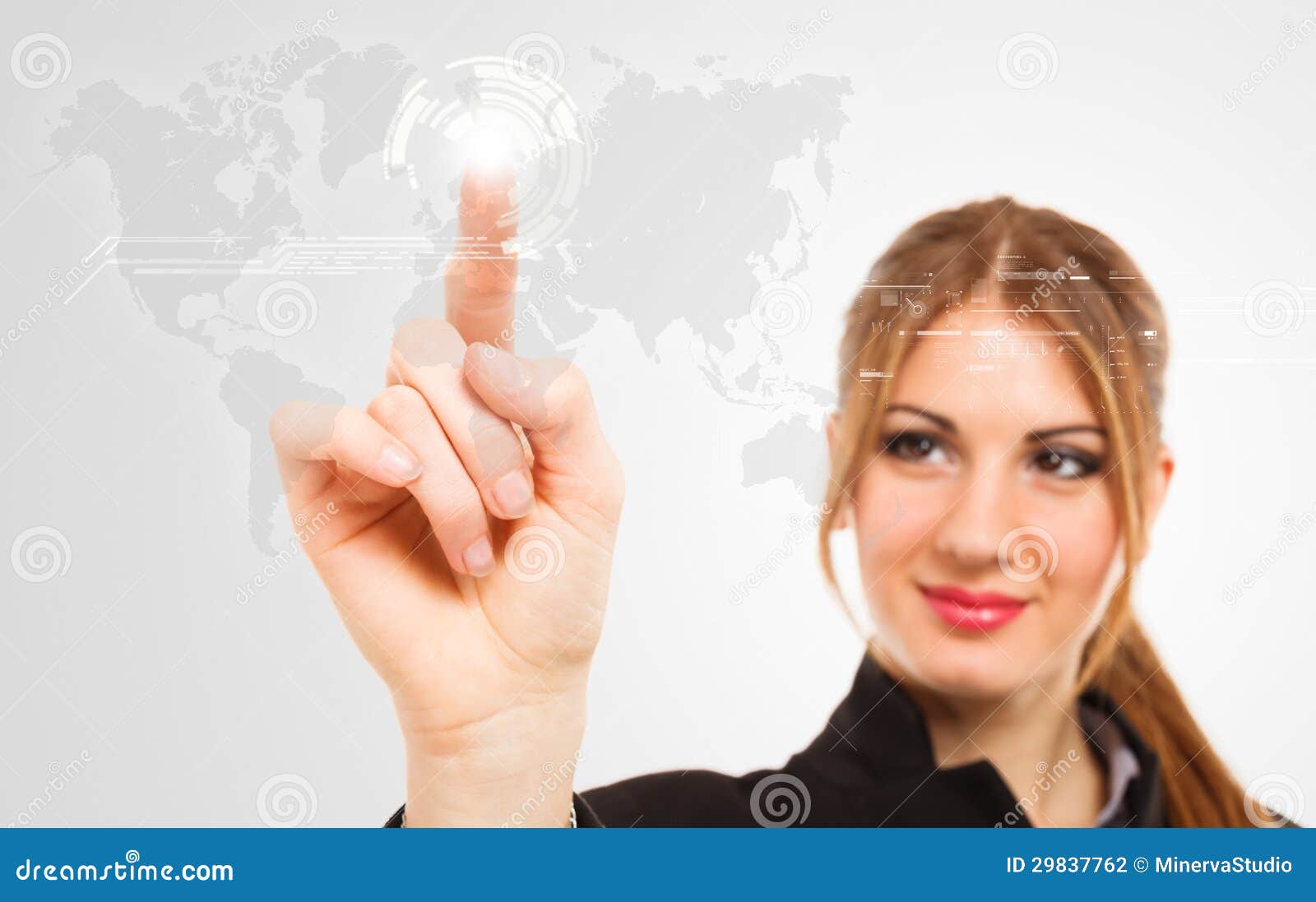 Touch screen stock photo. Image of internet, finance - 29837762