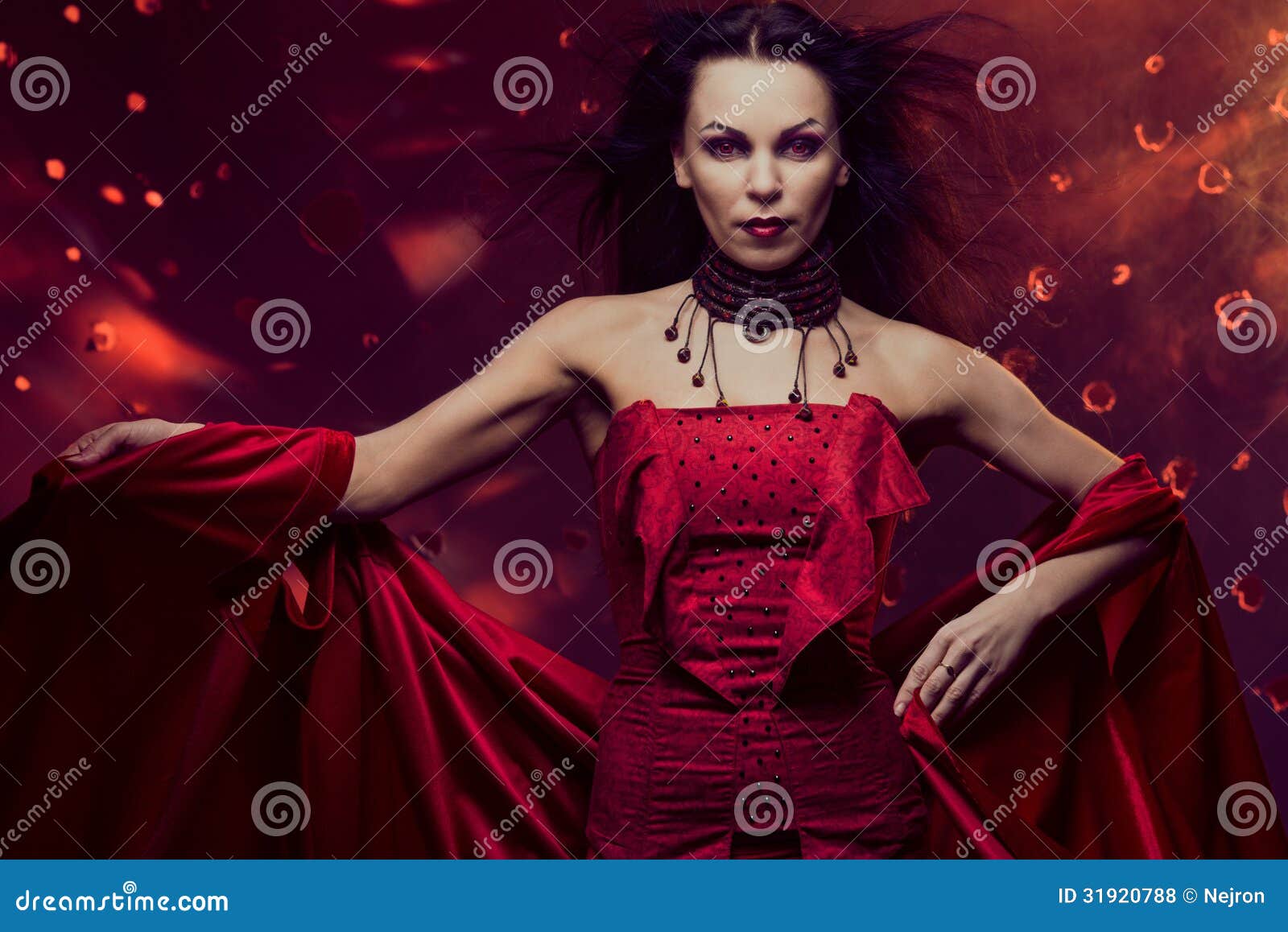 Woman vampire stock photo. Image of fantasy, dark, anger - 31920788
