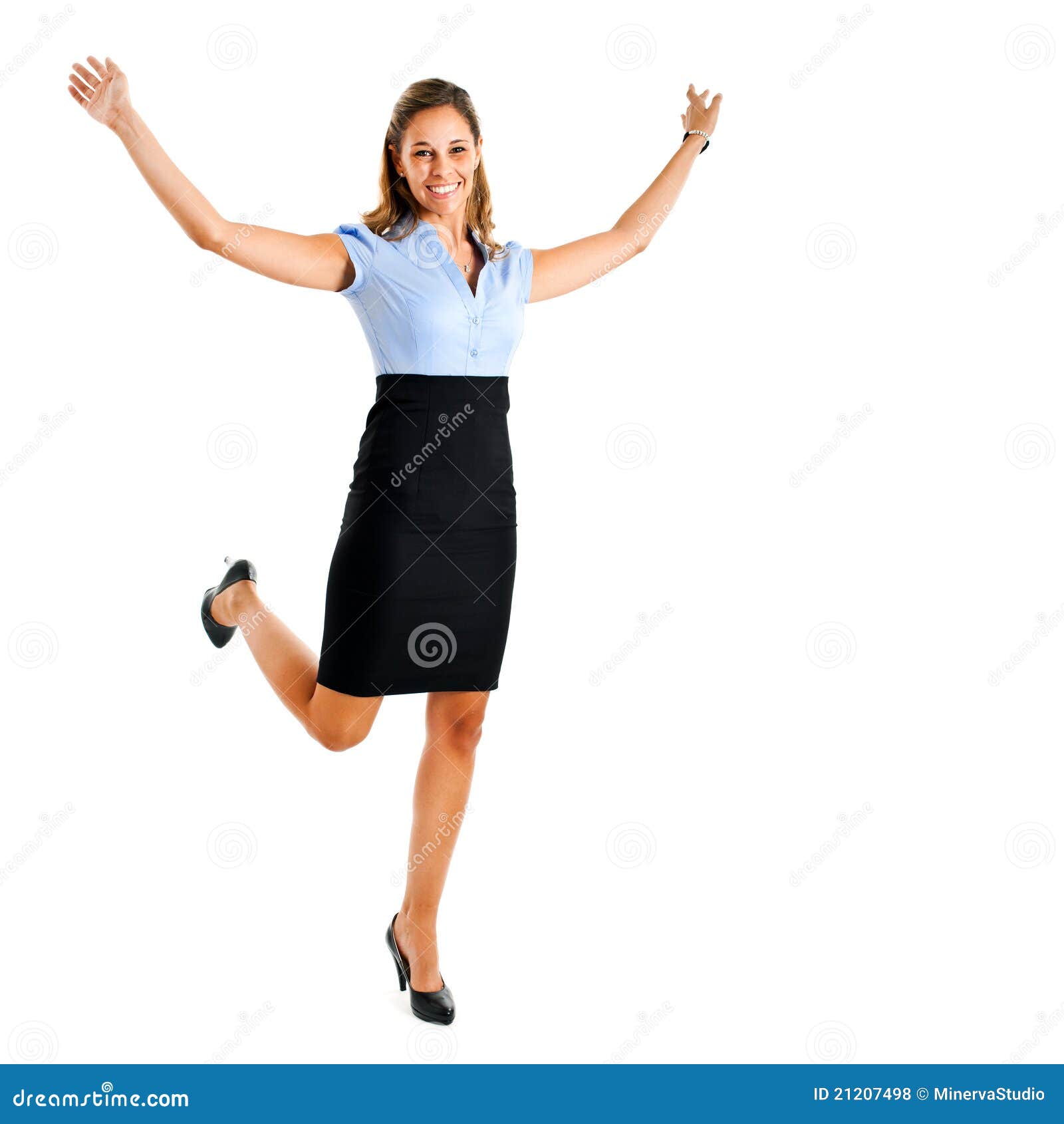 Woman victory stock photo. Image of corporate, executive - 21207498