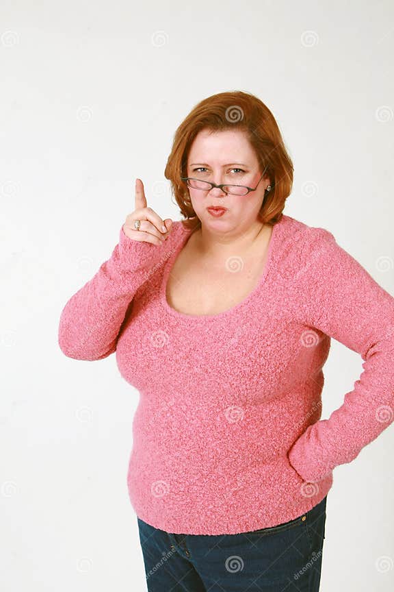 Woman wagging finger stock photo. Image of emotion, humor - 8289760